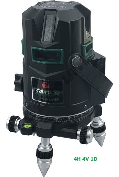 Wind RC-6880G Yeşil Lazer Terazi, Yeşil Artı Lazer, Green Çizgi Lazeri (4V-4H-1D)
