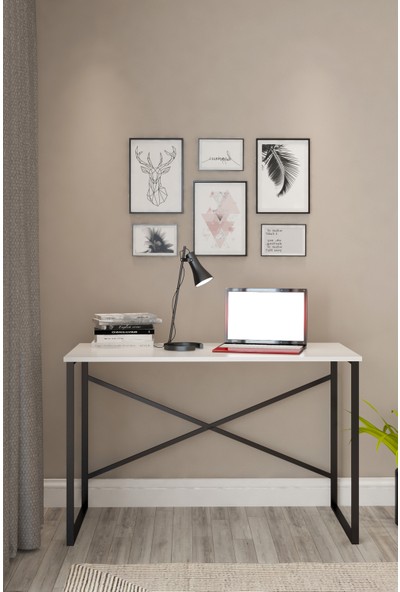 Pratico Metal Çalışma Masası Beyaz Ofis Laptop Bilgisayar Masası 60X90 Pratico Metal Çalışma Masası Beyaz Ofis Laptop Bilgisayar Masası 60X90
