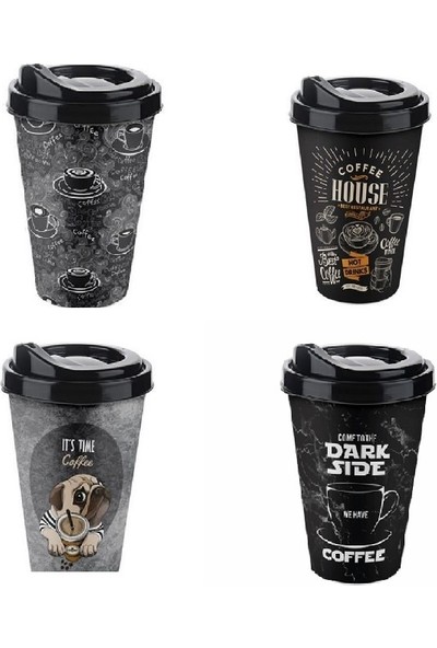 Titiz Kahve Bardağı 400 ml - 4 Adet