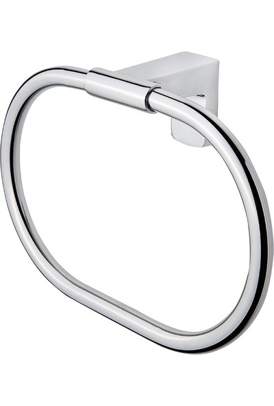 Tema Banyo Premium Yuvarlak Havluluk Krom