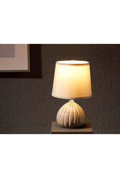 English Home Palin Porselen Abajur 10x10x16 cm Gri English Home Palin Porselen Abajur 10x10x16 cm Gri