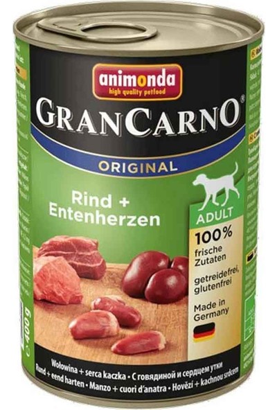 Animonda Grancarno Sığır ve Ördek Köpek Konservesi 400 gr