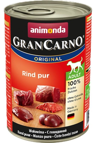 Animonda Grancarno Sığır Etli Köpek Konservesi 400 gr Animonda Grancarno Sığır Etli Köpek Konservesi 400 gr
