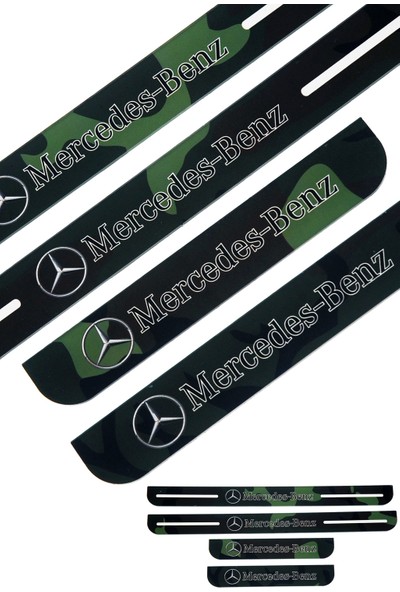 Mercedes Pleksi Kapı Eşiği Gümüş Aynalı