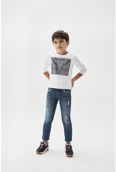 Nebbati Erkek Çocuk Jean Pantolon 20PFWNB3202