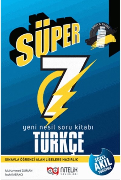 Nitelik Yayınları 7. Sınıf Süper Türkçe Soru Bankası