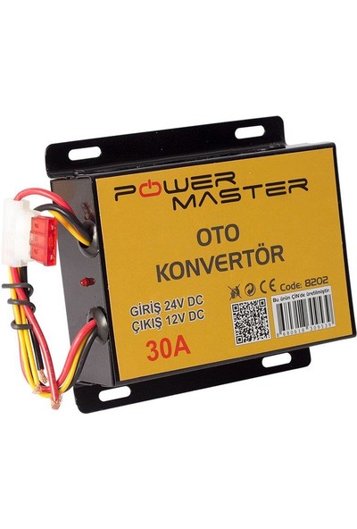 Powermaster 24-12 Volt 30 Amper Oto Konvertör Powermaster 24-12 Volt 30 Amper Oto Konvertör