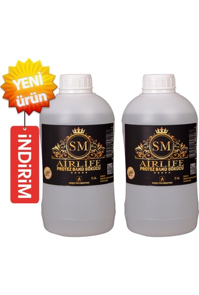 Sm Protez Saç Temizleyici 2 lt x 2