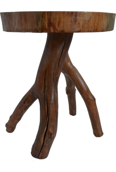Wood Askania Kütük Ahşap Sehpa