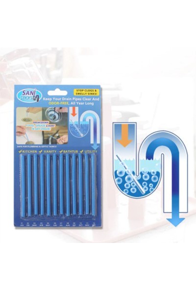 Sani Sticks Lavabo Açıcı ve Koku Giderici 12'li