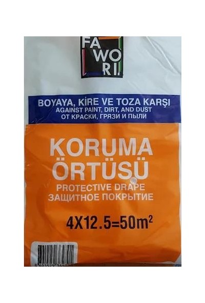Fawori Koruma Örtüsü (4X12,5) 50 M2 Fawori Koruma Örtüsü (4X12,5) 50 M2