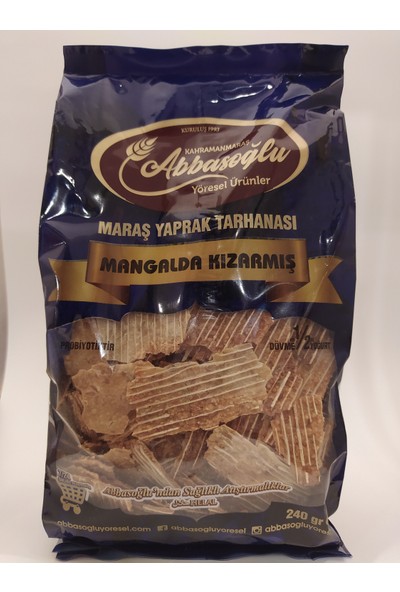 abbasoğlu yöresel Maraş Yaprak Tarhanası Mangalda Kızarmış 250 gr abbasoğlu yöresel Maraş Yaprak Tarhanası Mangalda Kızarmış 250 gr
