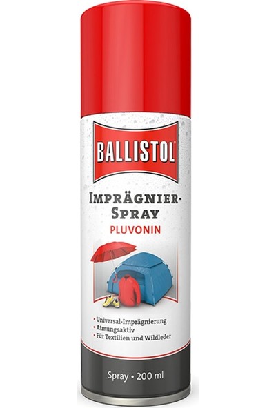 Ballistol Pluvonin 200 ml Su Geçirmez Sprey Ballistol Pluvonin 200 ml Su Geçirmez Sprey