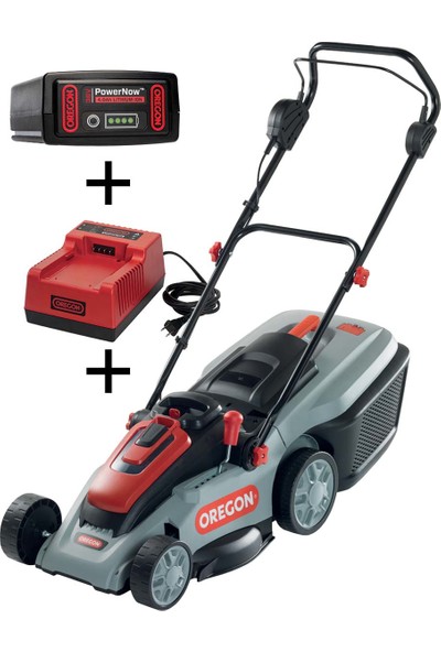 Oregon LM300 Şarjlı Çim Biçme Makinası + 4.0 AH+C750