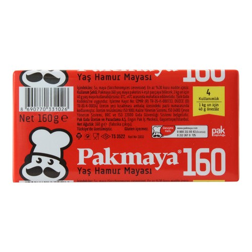 Pakmaya Yaş Maya 160 gr Fiyatı, Taksit Seçenekleri ile Satın Al