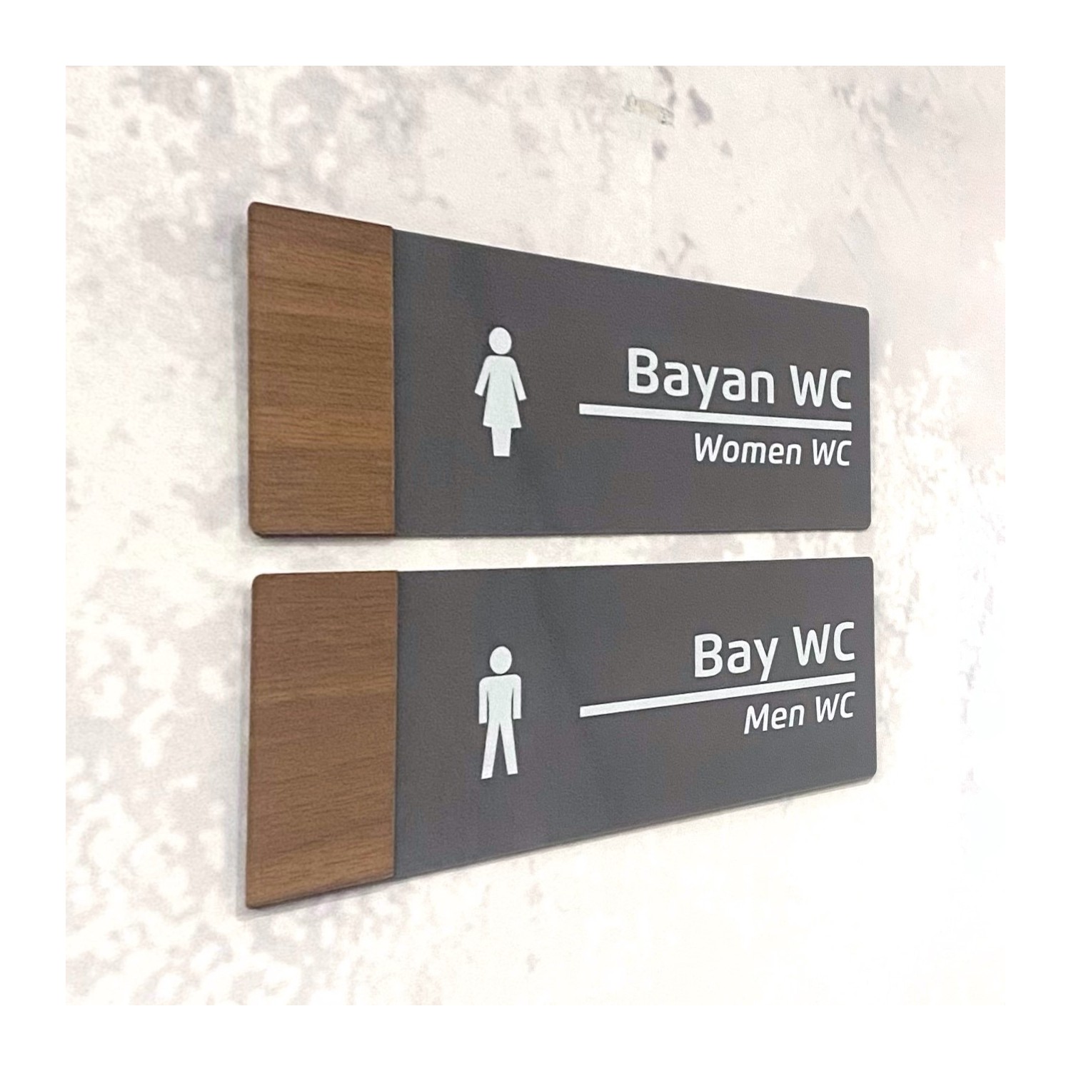 Dekokonsept Wooden Serisi (Wc Set) Ofis Oda Kapı İsimliği Fiyatı