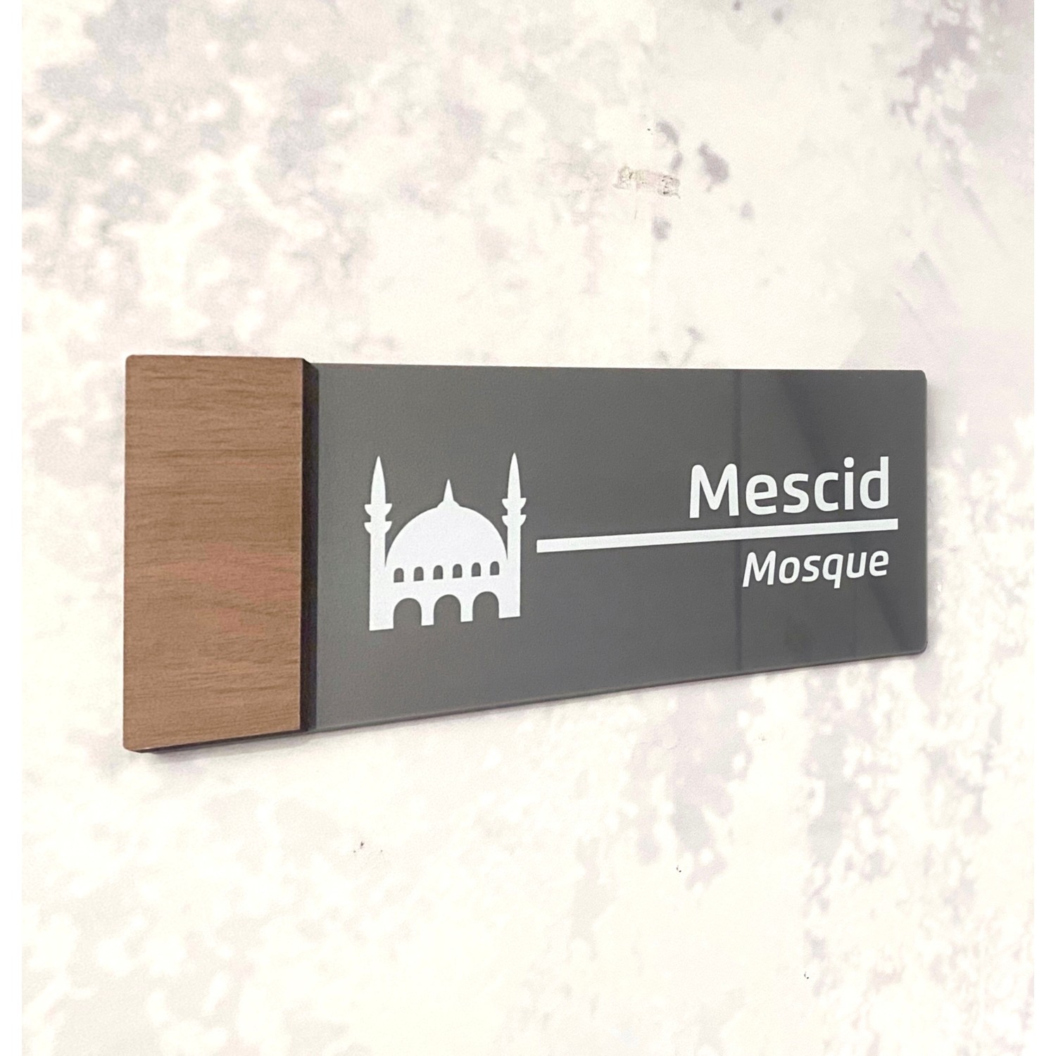 Dekokonsept Wooden Serisi (Mescid) Ofis Oda Kapı İsimliği Fiyatı