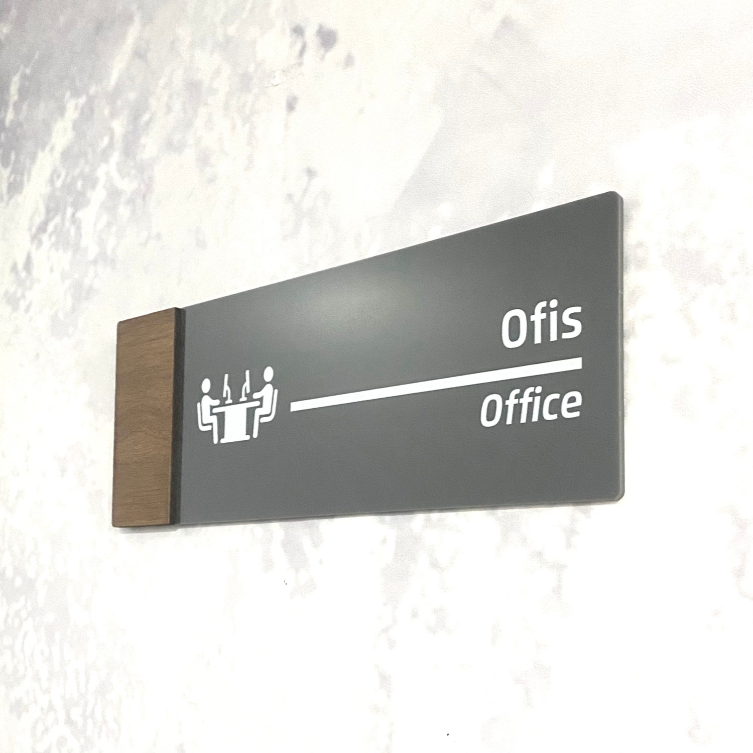 Dekokonsept Wooden Serisi (Ofis) Ofis Oda Kapı İsimliği Fiyatı