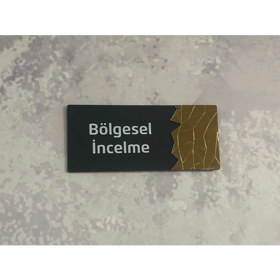 Dekokonsept Dekoratif Aynalı Ofis Oda Kapı İsimliği Fiyatı