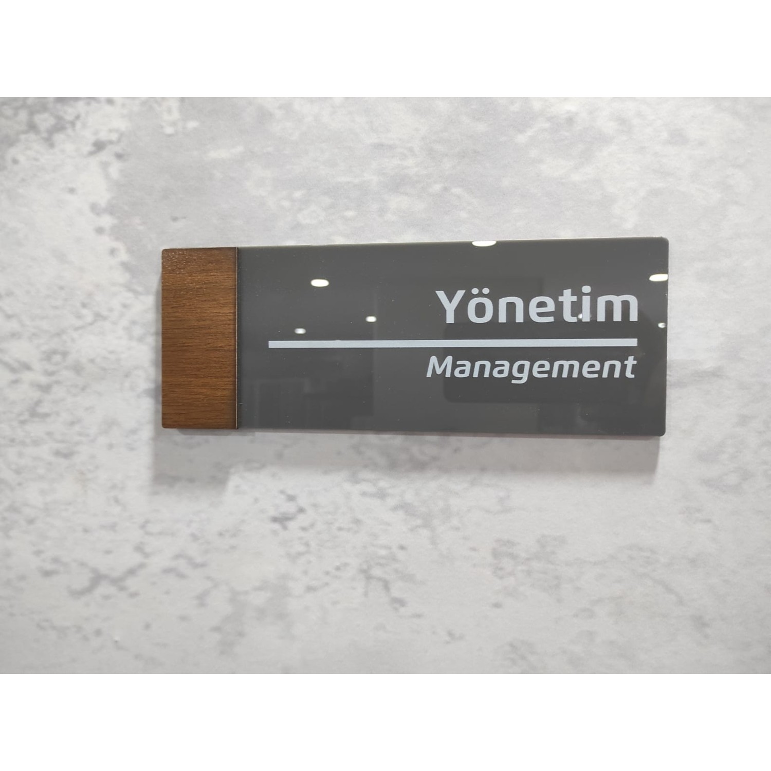 Dekokonsept Wooden Serisi (Yönetim) Ofis Oda Kapı İsimliği Fiyatı