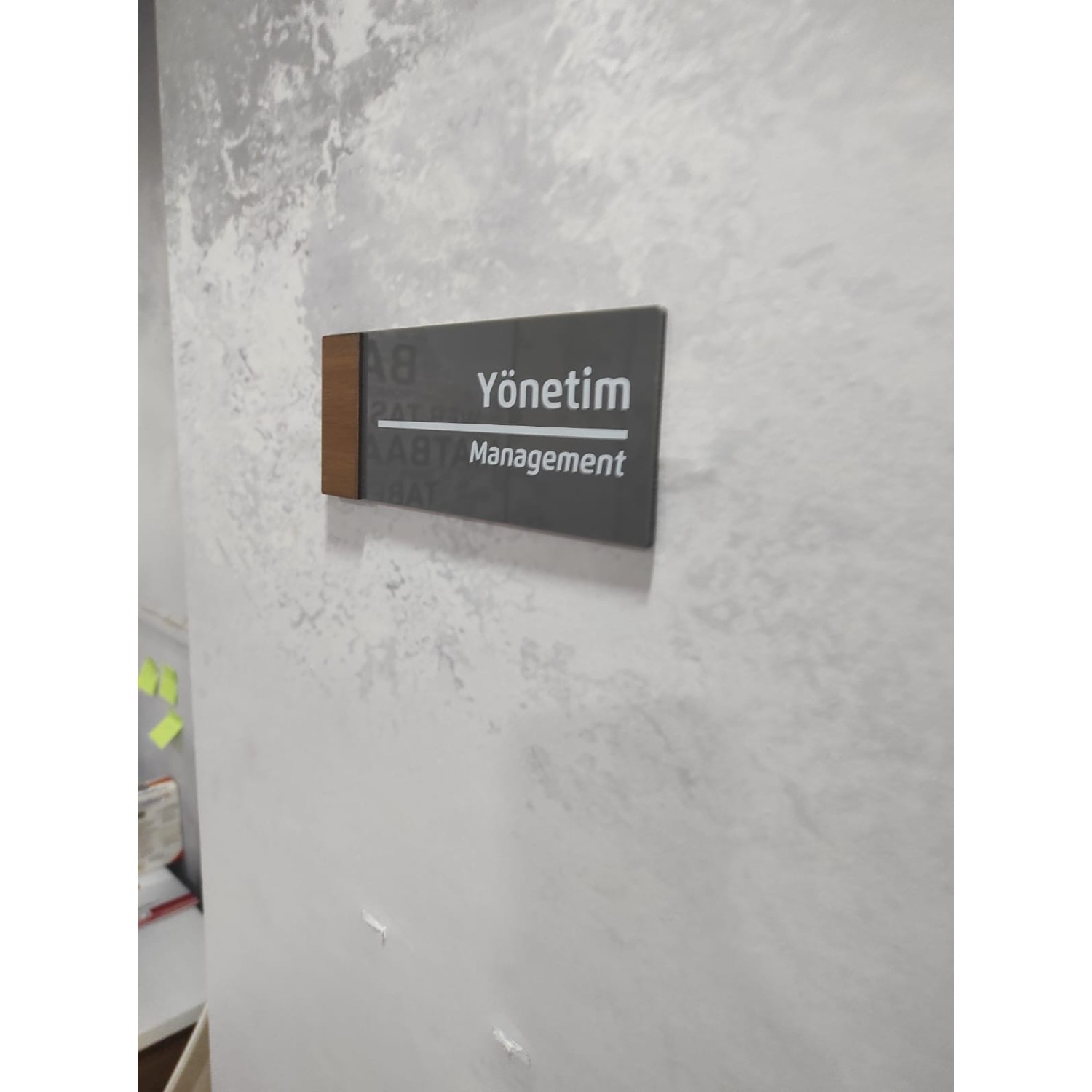 Dekokonsept Wooden Serisi (Yönetim) Ofis Oda Kapı İsimliği Fiyatı