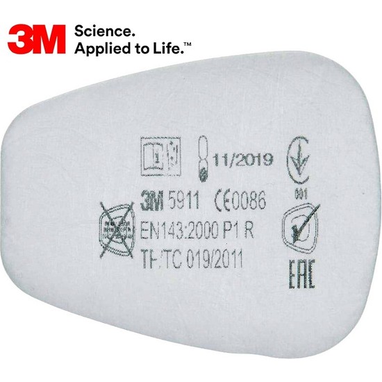 3M ™ 5911 Partikül Filtresi (Bayonet Bağlantılı, P1 R Fiyatı