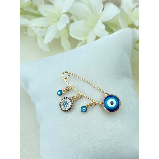 Kyver Bebek Iğnesi Nazarlık Yaka Iğnesi Gold Fiyatı