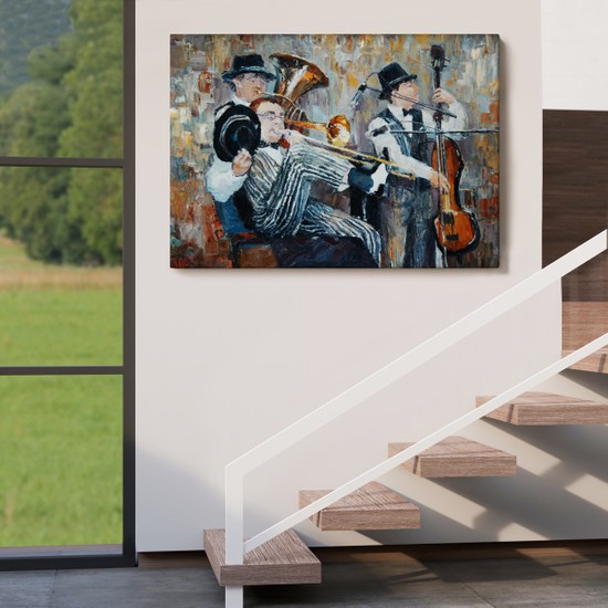 Büyük Düşler Müzik Çalan Orkestra Dekoratif Duvar Fiyatı
