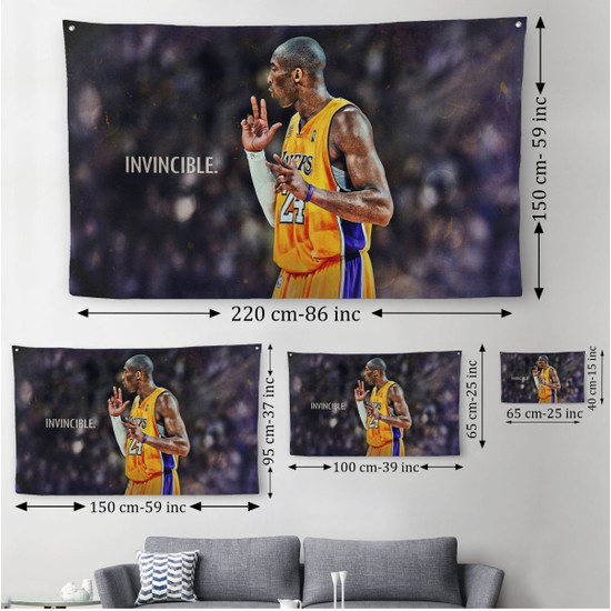 Büyük Düşler Kobe Bryant Invincible Black Mamba Kanvas Duvar Fiyatı