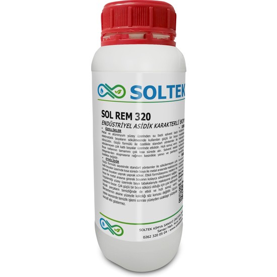 Soltek Kimya Asidik Karakterli Boya Sökücü - Sol Rem 320 Fiyatı