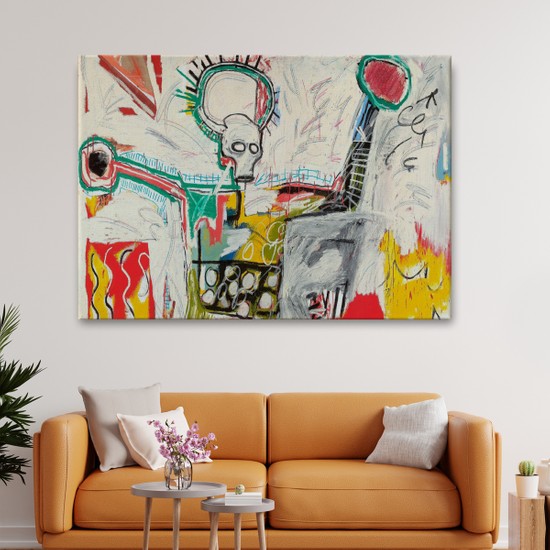 Jean Michel Basquiat'in Untitled 1982 Kanvas Duvar Fiyatı
