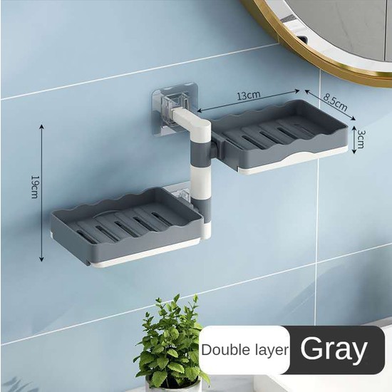 Masoffy 2 Mor Sabun Kutusu Delikli Serbest Dönen Sabun Kutusu Tek ...