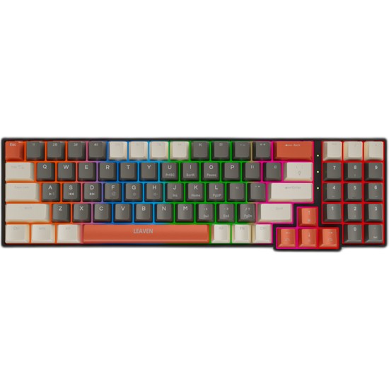 Leaven K780 Kablolu Mekanik Rgb Işıklı Klavye 78 Tuşlu Kompak ve Şık ...