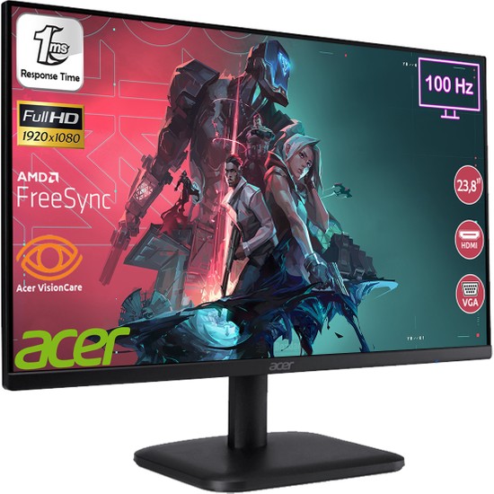 Acer EK241Y 23,8" 100Hz 1ms (Hdmı + Vga) Freesync Full Hd Va Fiyatı