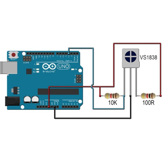 Alkatronik VS1838B 38KHZ Ir Alıcı Sensör Evrensel Kızıl Fiyatı