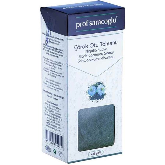 Prof Saraçoğlu Prof Saracoglu Çörekotu Tohumu Bitki 425 G Fiyatı