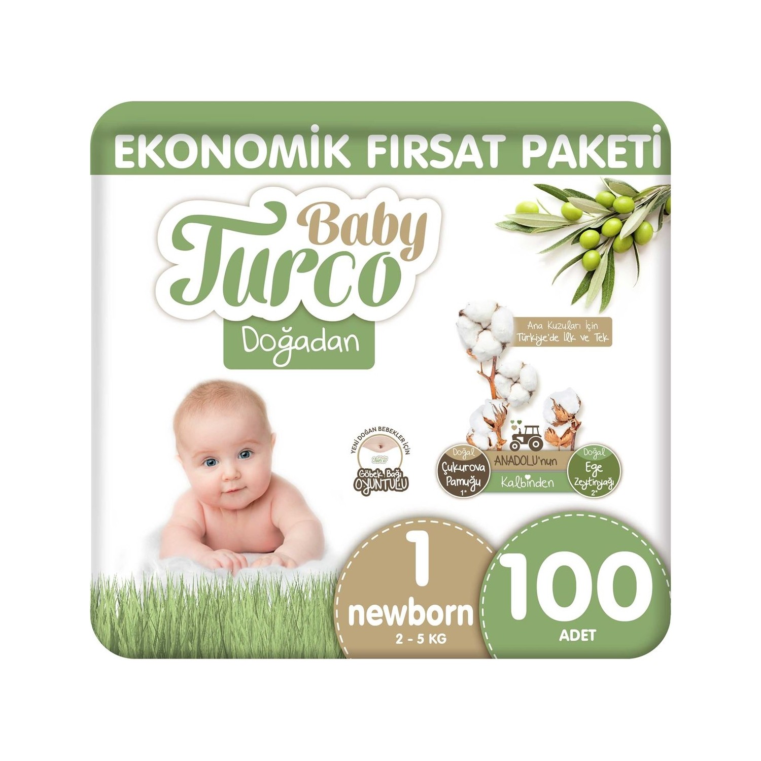 Baby Turco Doğadan Ekonomik Fırsat Paketi Bebek Bezi 1 Fiyatı