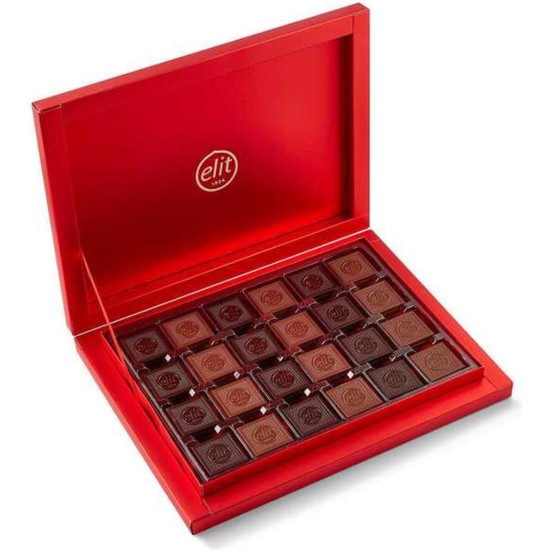 Elit Sütlü ve Bitter Madlen Çikolata Bordo Kutu 430g Fiyatı