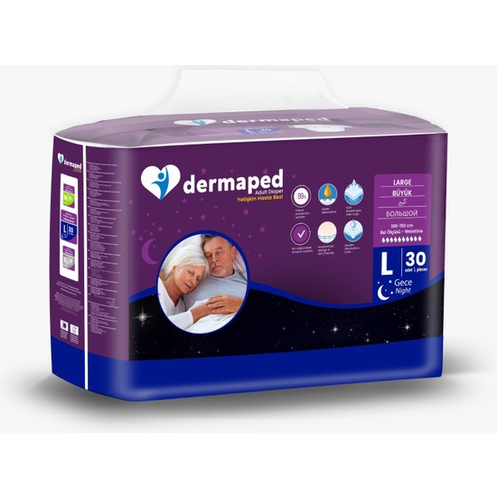 Dermaped Gece Large 100-150 cm 30'lu Bel Bantlı Yetişkin Fiyatı