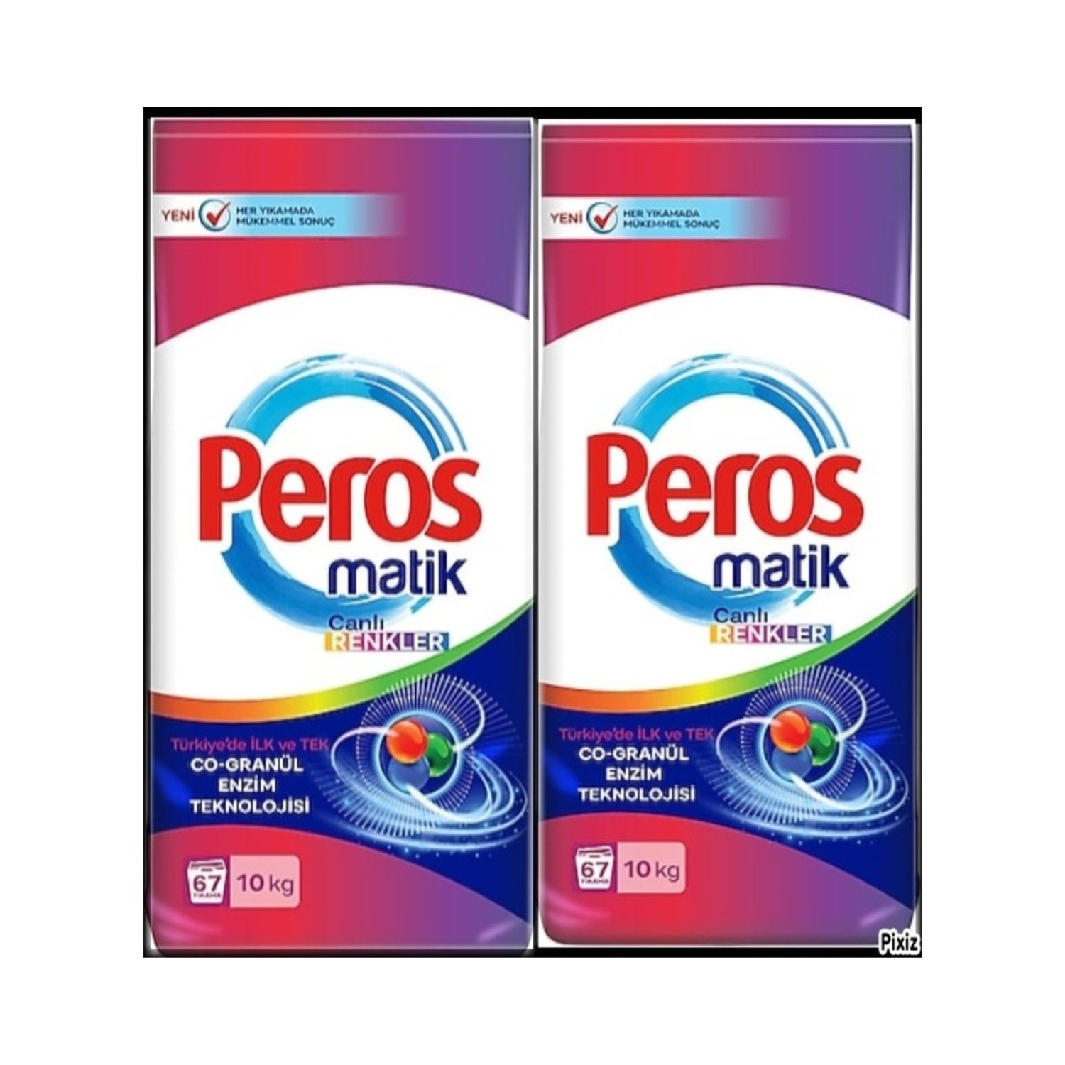 Peros Toz Deterjan Renkliler İçin 10 kg x 2 Fiyatı