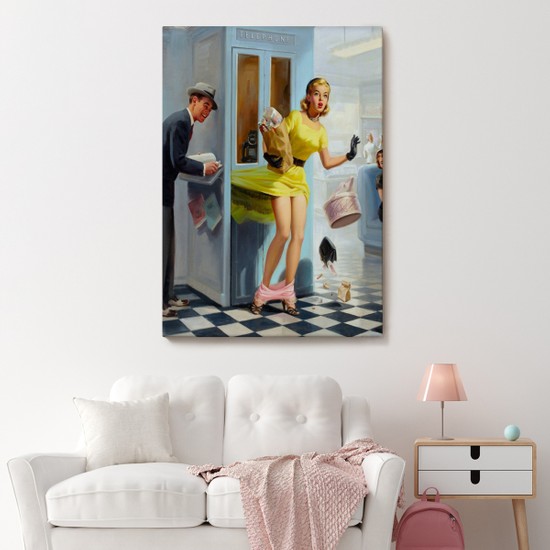 Rocco Shop Pin Up Girl Duvar TABLO-6458 Fiyatı - Taksit Seçenekleri