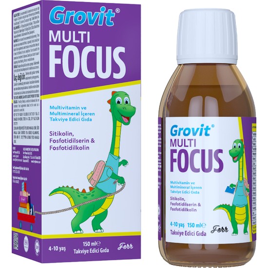 Ferr Pharma Grovit Multi Focus 150ML Fiyatı - Taksit Seçenekleri