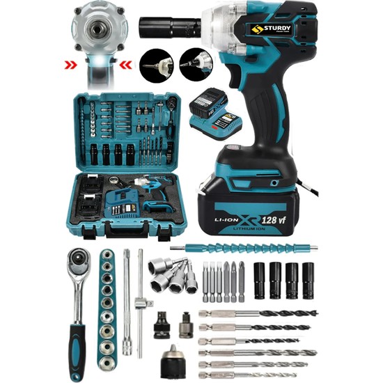 Sturdy Screwer 128 Vf 12 Ah 2 In 1 Kömürsüz Motor Darbeli Fiyatı