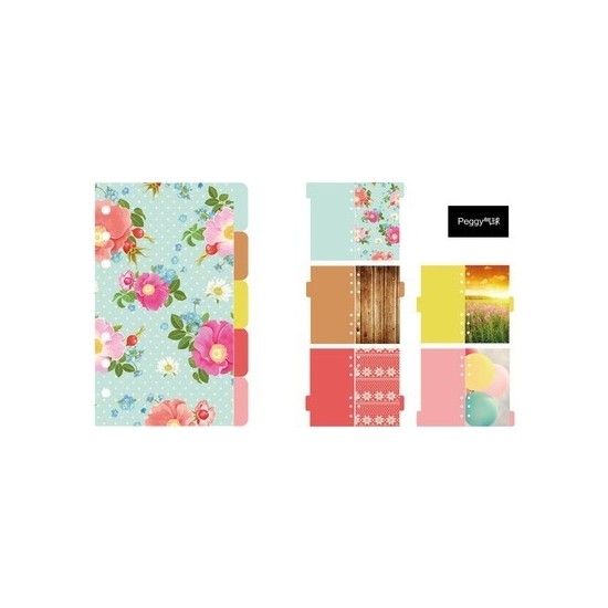 Dizin Sayfası 4 A6 Macaron Renk A5 A6 6 Telli Pu Klipsli Fiyatı