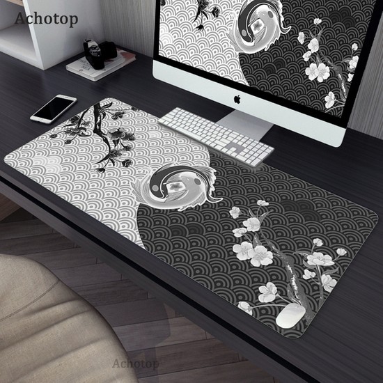 Balık WA00272 (3) 300X700X2MM Büyük Tai Chi Balık Mousepad Fiyatı