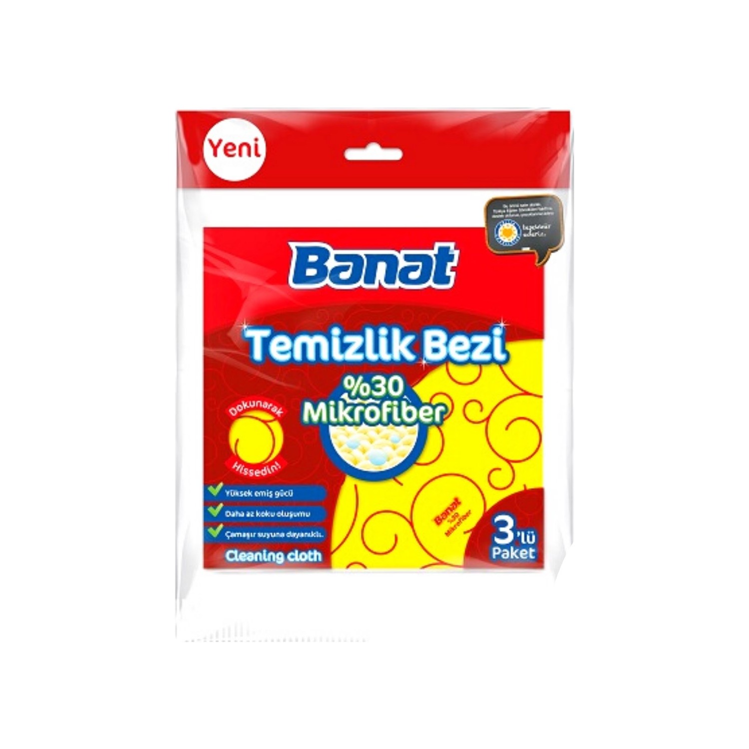 Banat Temizlik Bezi %30 Mikrofiber Bezi 3 Lü Fiyatı