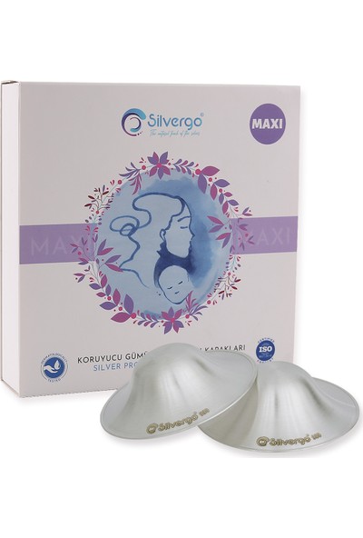 Silvergo Maxi Gümüş Göğüs Ucu Koruyucu Kapaklar 999 Ayar Silvergo Maxi Gümüş Göğüs Ucu Koruyucu Kapaklar 999 Ayar