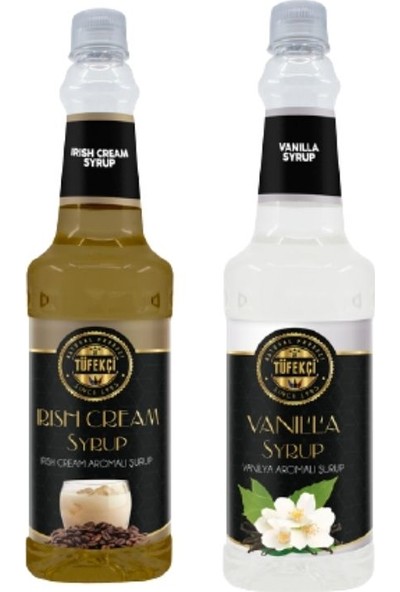 By Tüfekçi Irısh Cream ve Vanilya Şurubu 750 ml 2'li Avantajlı Paket By Tüfekçi Irısh Cream ve Vanilya Şurubu 750 ml 2'li Avantajlı Paket