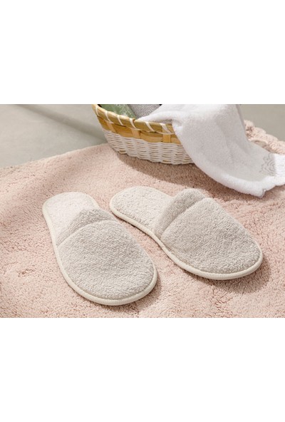 English Home Simple Pamuklu Erkek Banyo Terliği 40-44 Açık Bej English Home Simple Pamuklu Erkek Banyo Terliği 40-44 Açık Bej