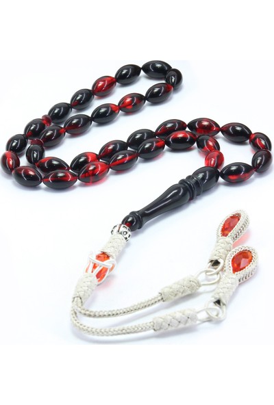 Tesbih Otağı Kırmızı Siyah Ateş Kehribar Tesbih Tesbih Otağı Kırmızı Siyah Ateş Kehribar Tesbih